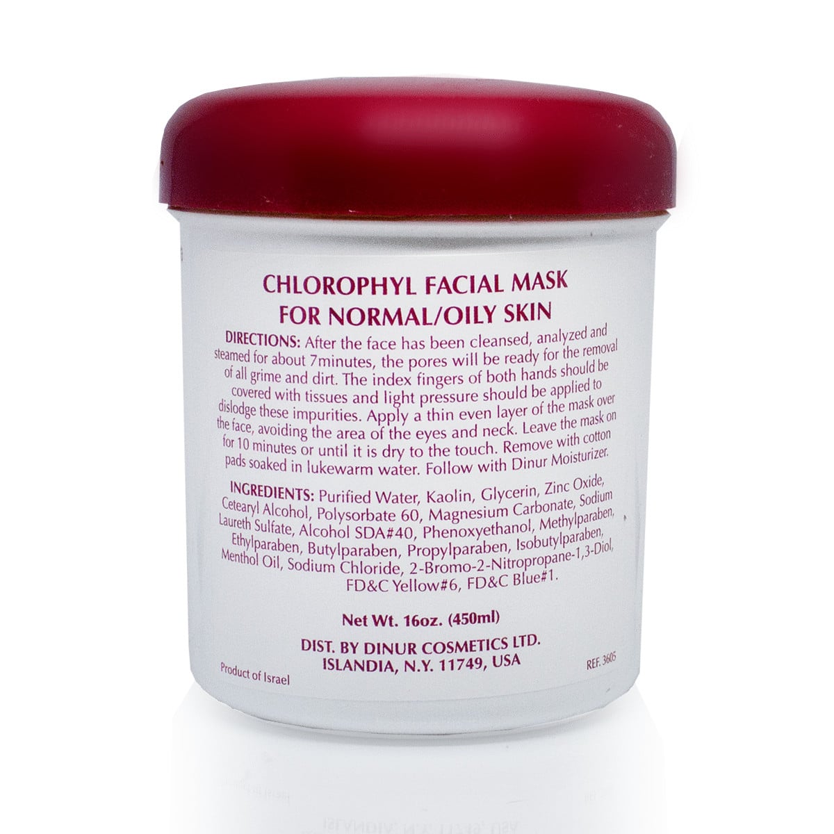 Chlorophyl Facial Mask - Dinur Cosmetics